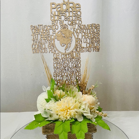 Party Supplies | Each Centerpiece Wooden Cross Favor Boxes Baptisms ...